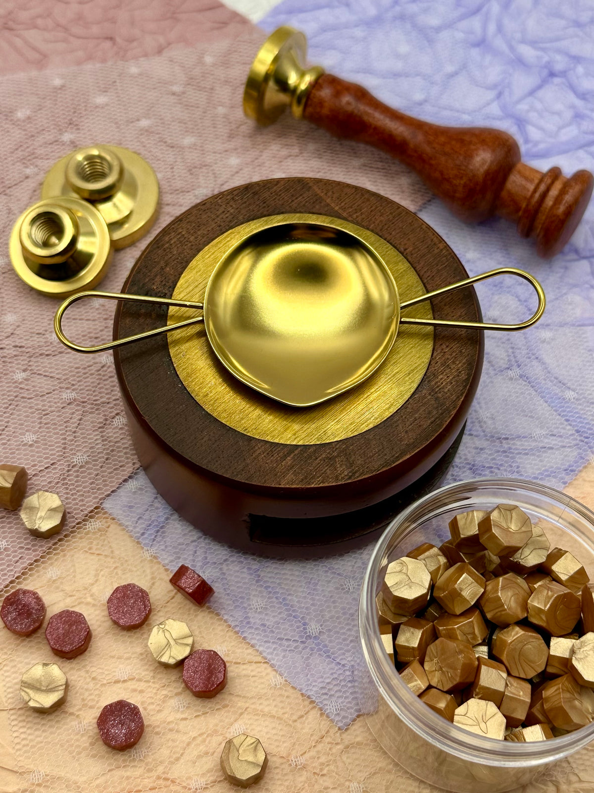 Double Handle Wide Bowl Spoon– Air Of Secrecy Wax Shop