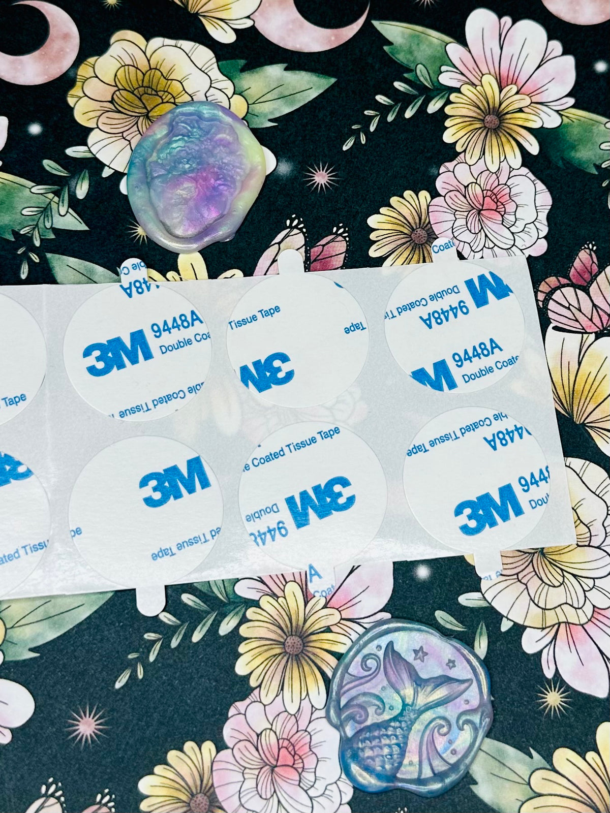 Round 3M Double-Sided Adhesive Backing Stickers– Air Of Secrecy Wax Shop