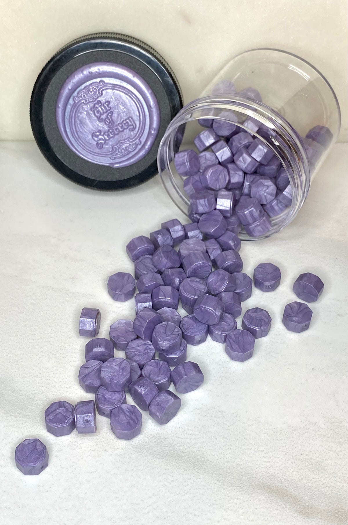 100 Count Space Dust Purple Sealing Wax Beads– Air Of Secrecy Wax Shop